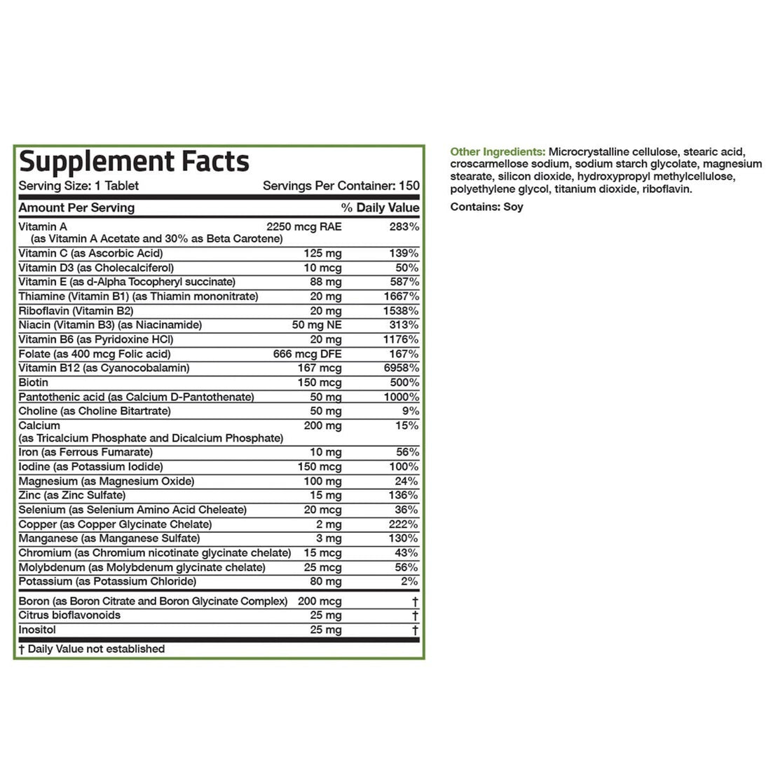 Bronson Advanced Mature Gold Multivitamin for Seniors | Vitamins ...