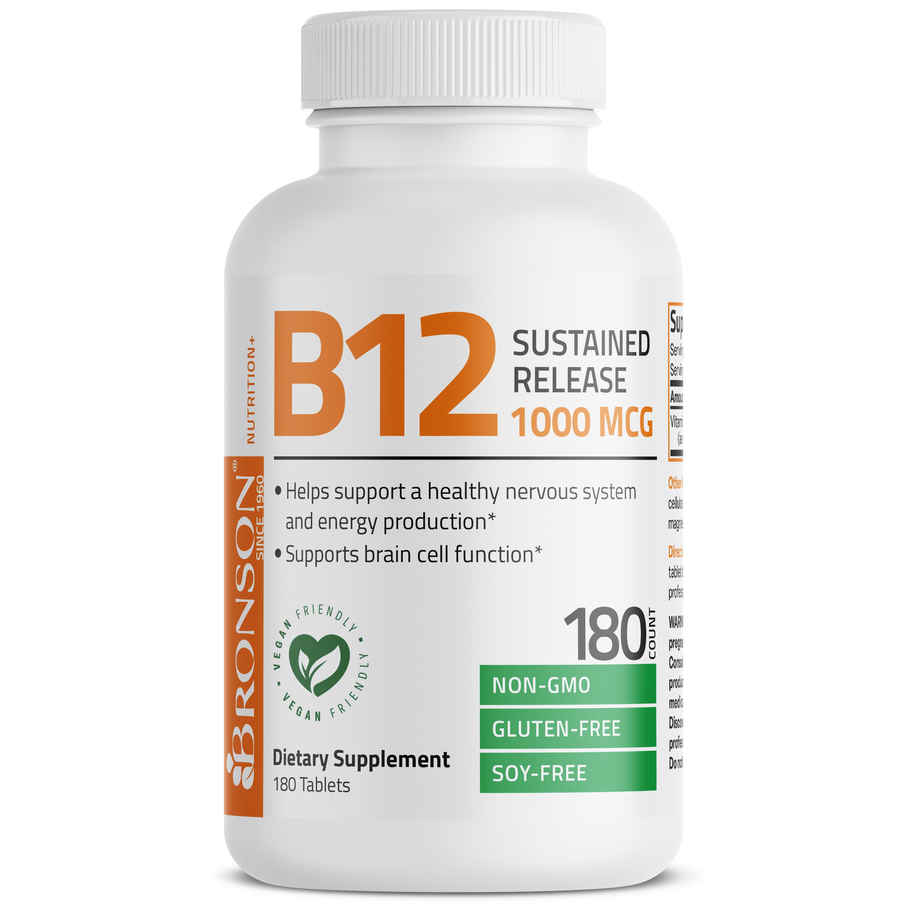 Bronson Vitamin B12 Sustained Release Non-GMO - 1,000 mcg | Vitamins ...