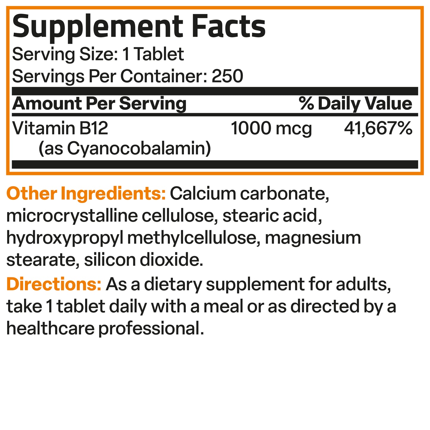 Bronson Vitamin B12 Sustained Release Non-GMO - 1,000 mcg | Vitamins ...
