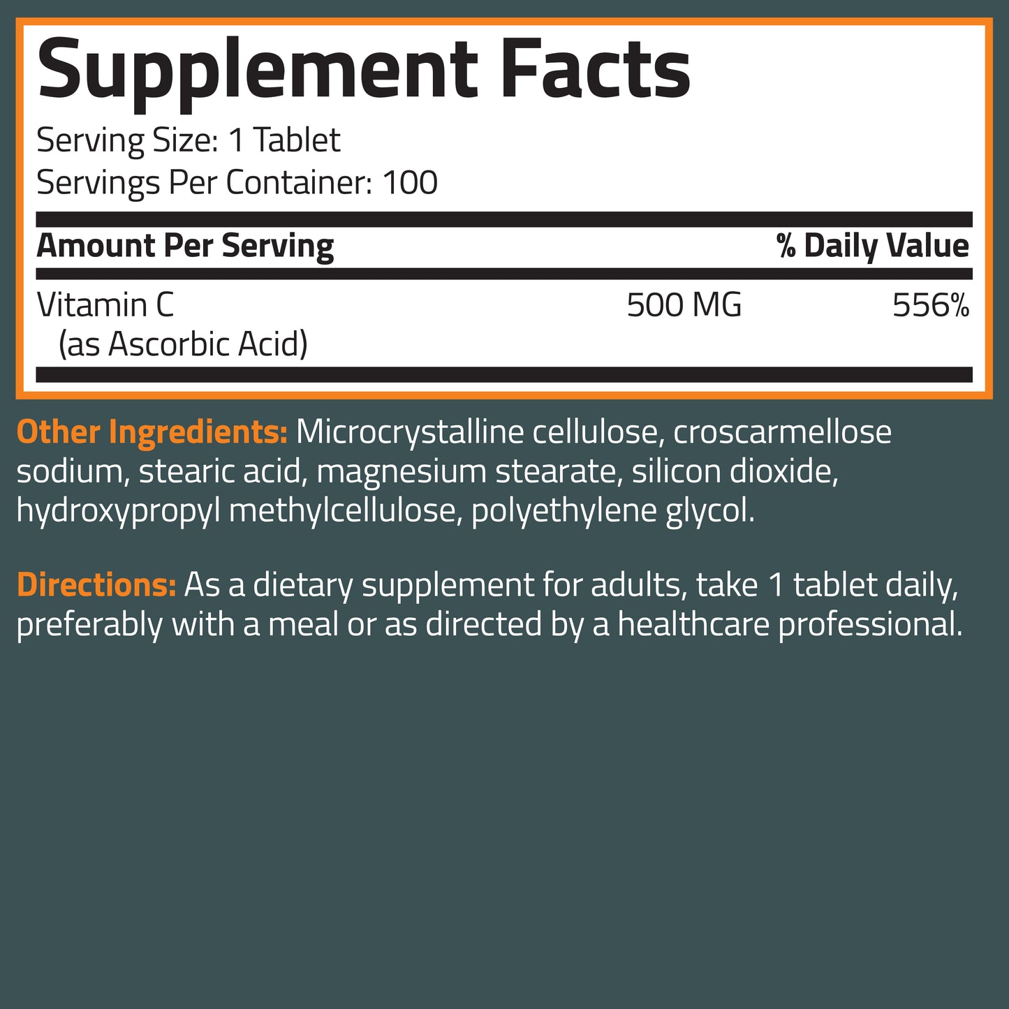 Vitamin C 500 MG – bronsonlabs