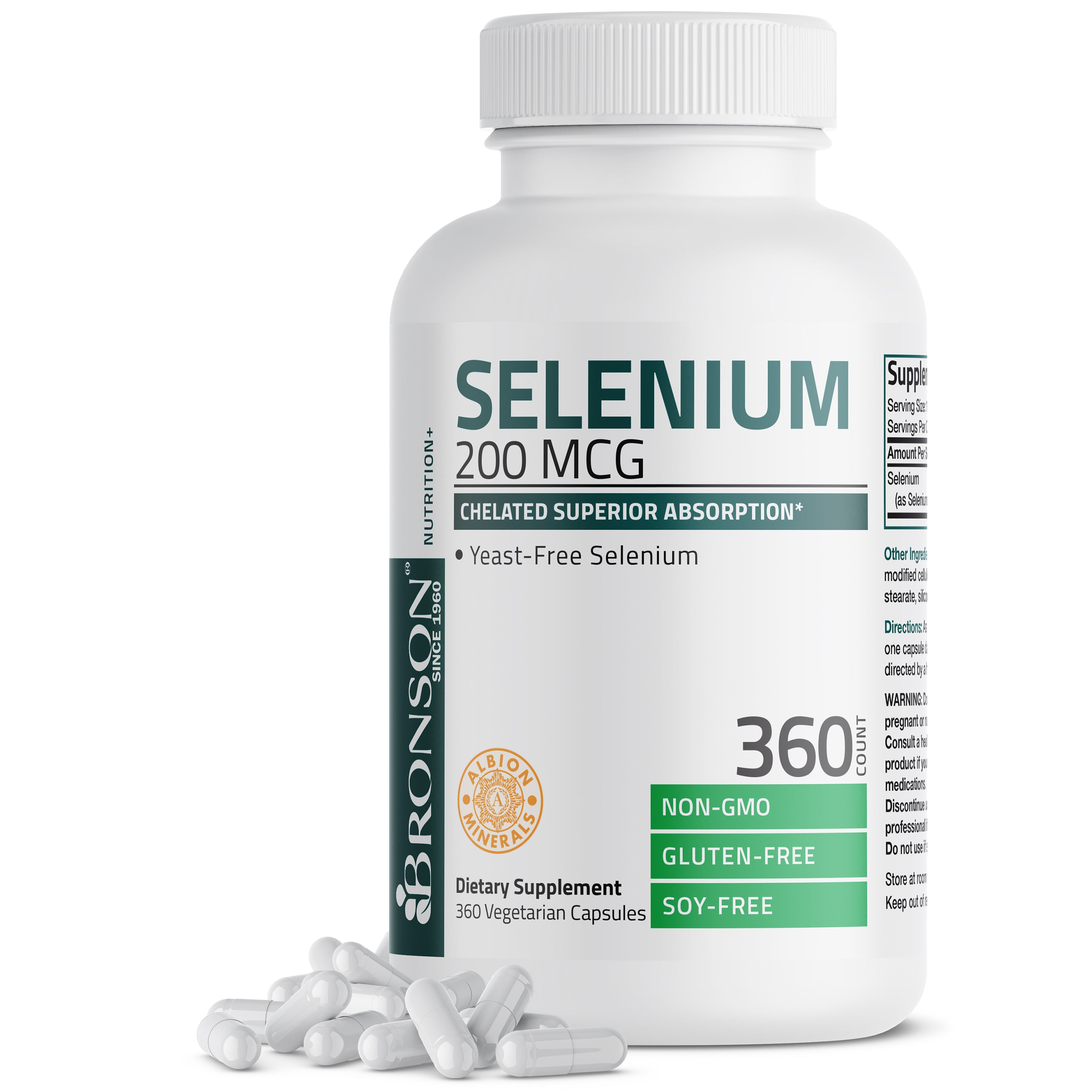 Selenium - 200 mcg - | Vitamins & Supplements | Bronson Vitamins ...
