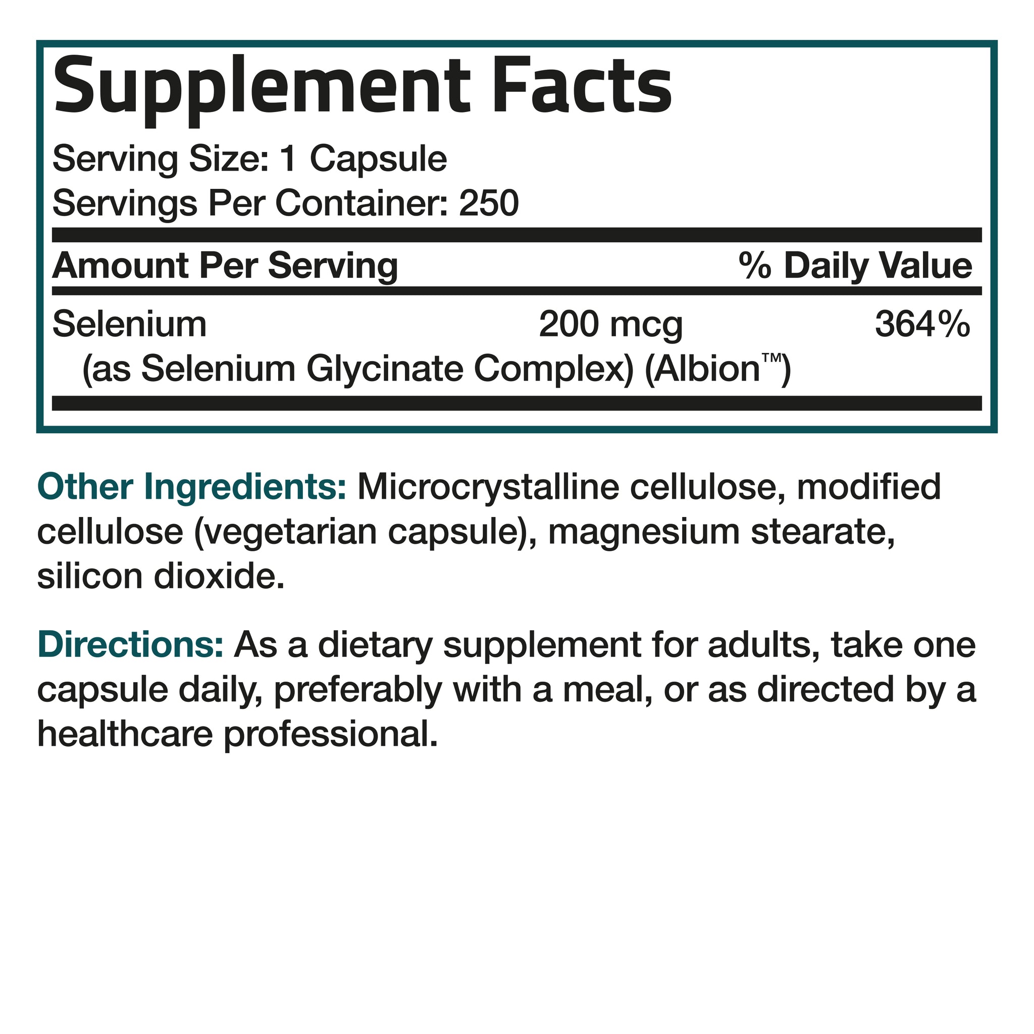 Selenium - 200 mcg - | Vitamins & Supplements | Bronson Vitamins ...