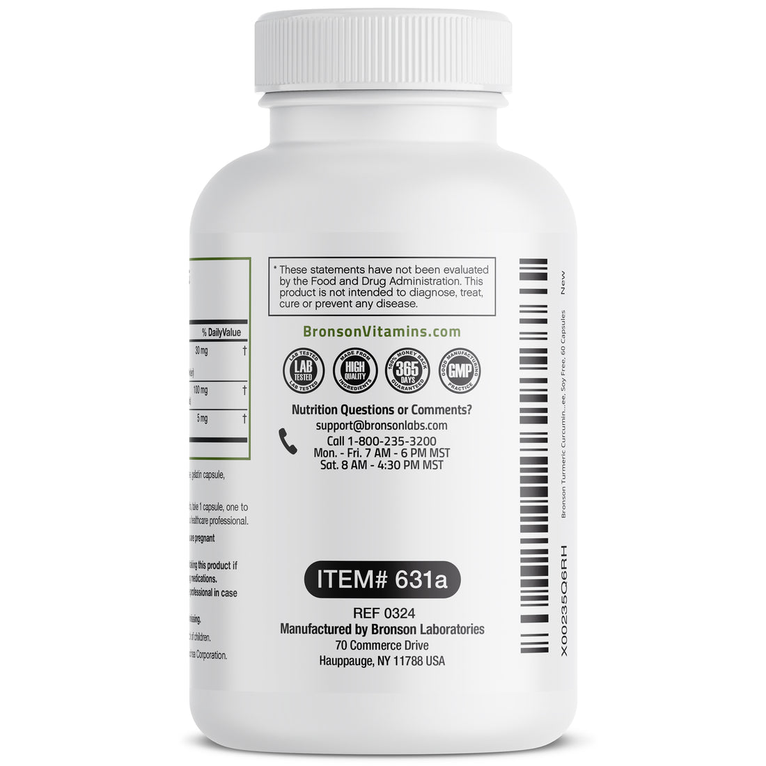 Turmeric Complex with BioPerine® 60 Capsules | Herbs & Herbal Extracts ...