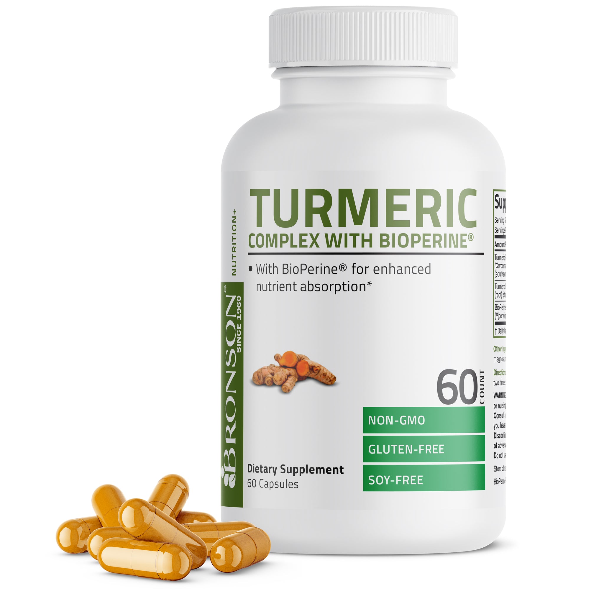 Turmeric Complex with BioPerine® 60 Capsules | Herbs & Herbal Extracts ...