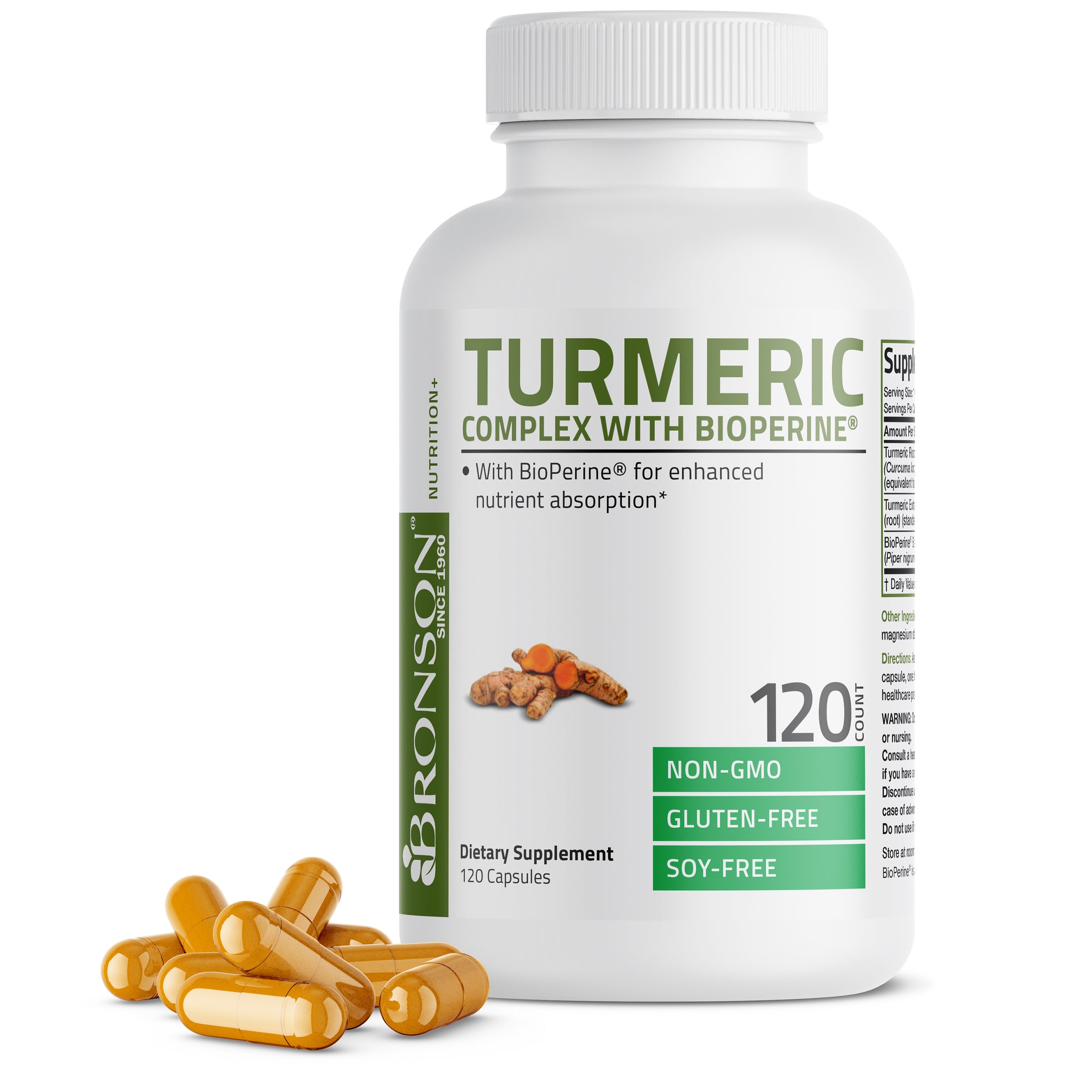 Turmeric Complex with BioPerine® 60 Capsules | Herbs & Herbal Extracts ...