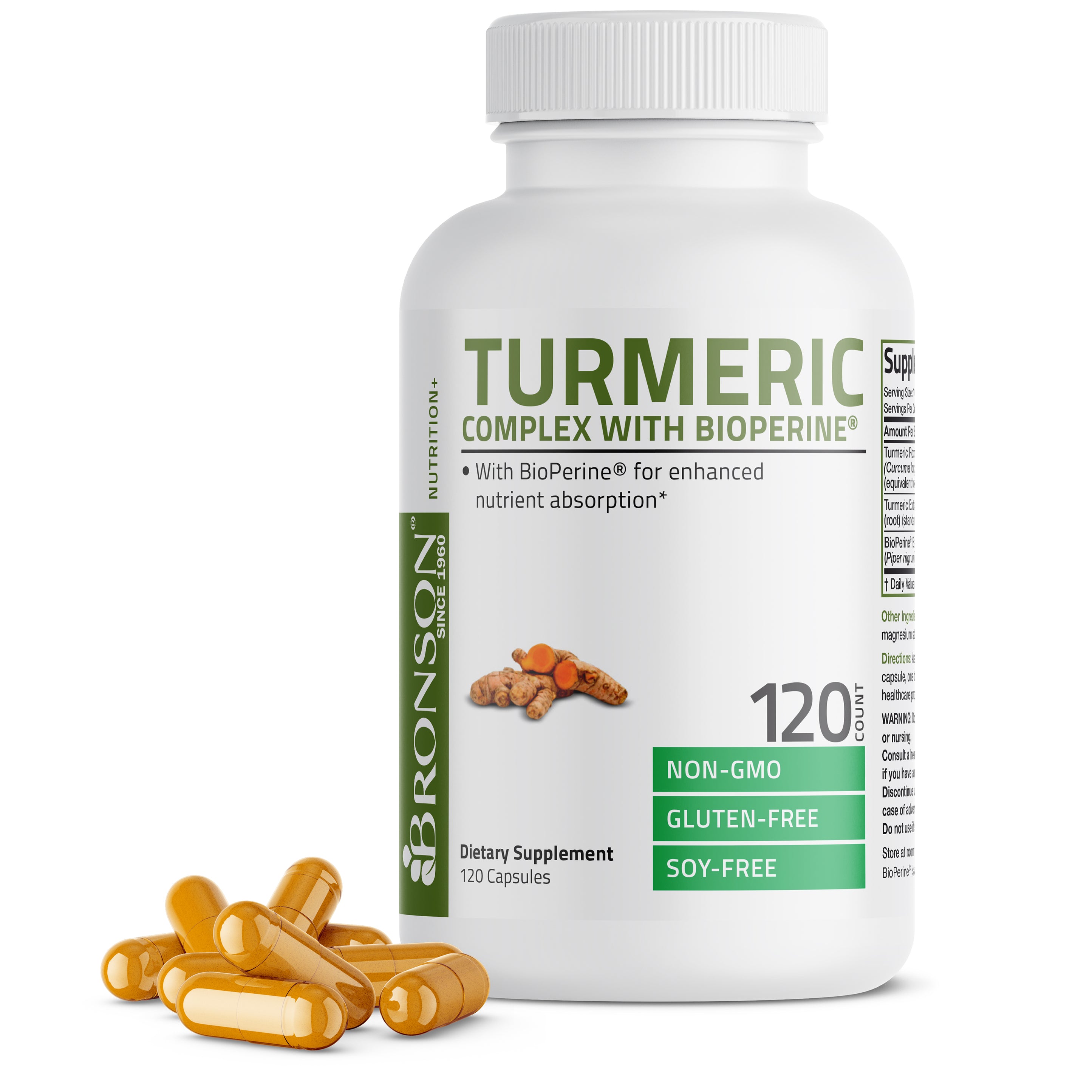 Turmeric Complex with BioPerine® 60 Capsules | Herbs & Herbal Extracts ...