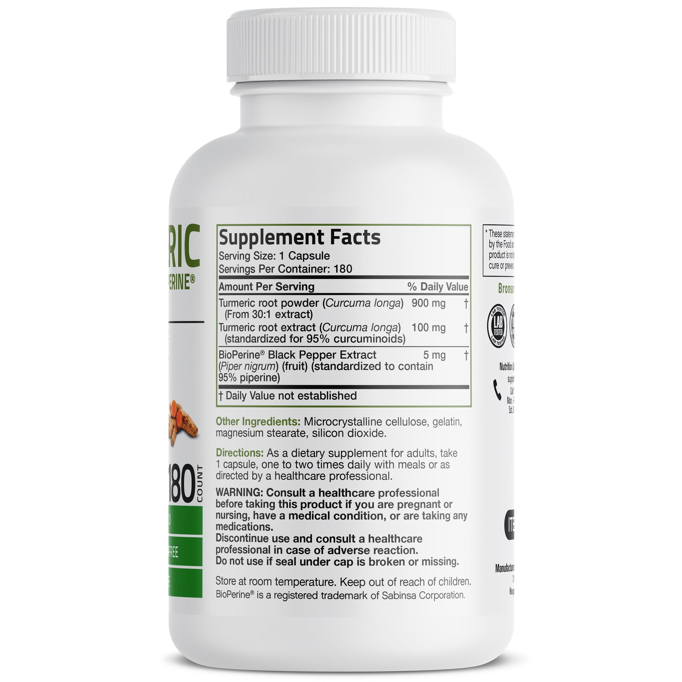 Turmeric Complex with BioPerine® 60 Capsules | Herbs & Herbal Extracts ...