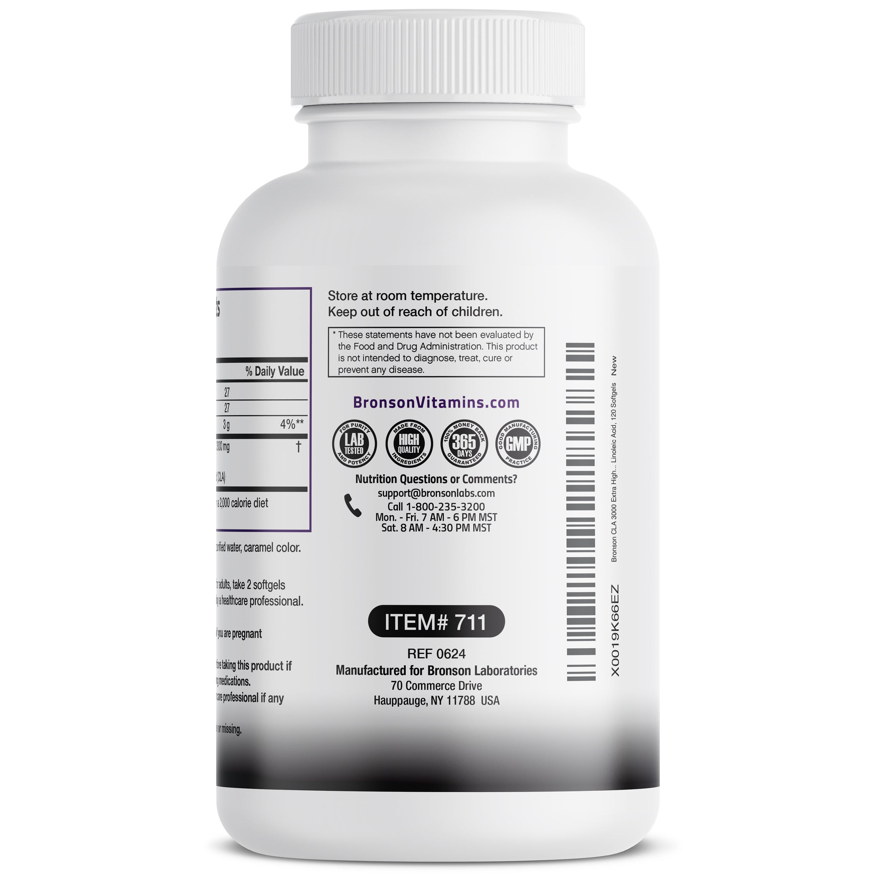 CLA 3000 Conjugated Linoleic Acid Extra High Potency - 3,000 mg ...