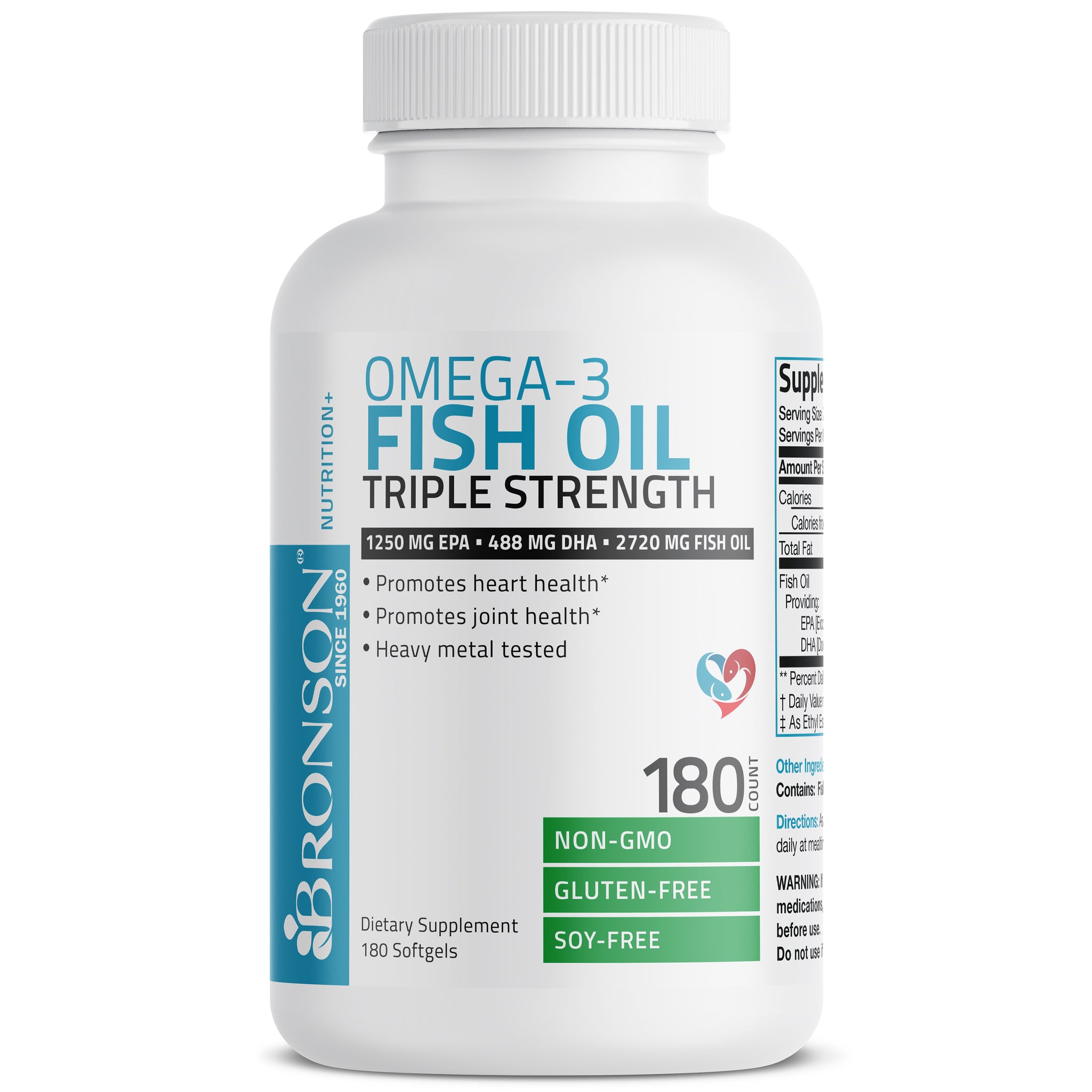Omega-3 Fish Oil EPA DHA Triple Strength Softgels | Vitamins ...