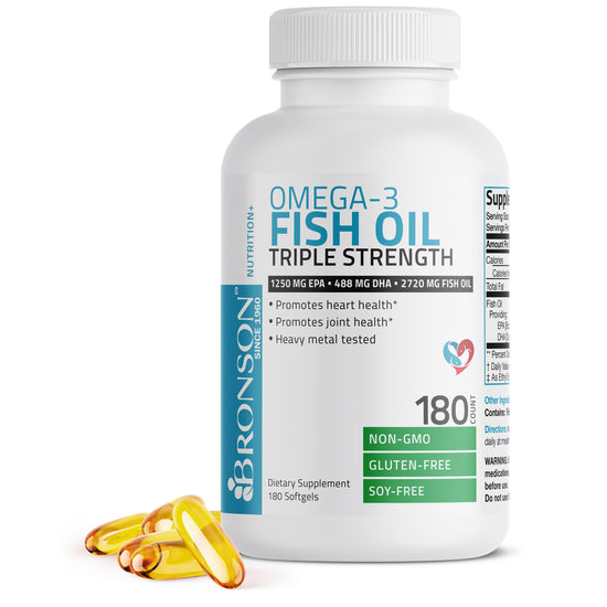 Omega-3 Fish Oil EPA DHA Triple Strength Softgels | Vitamins ...