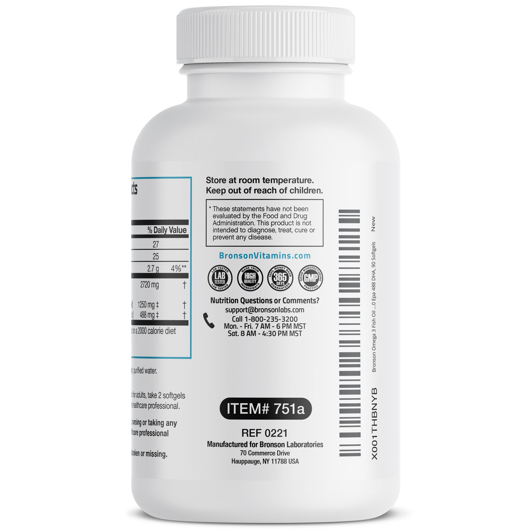 Omega-3 Fish Oil EPA DHA Triple Strength Softgels | Vitamins ...