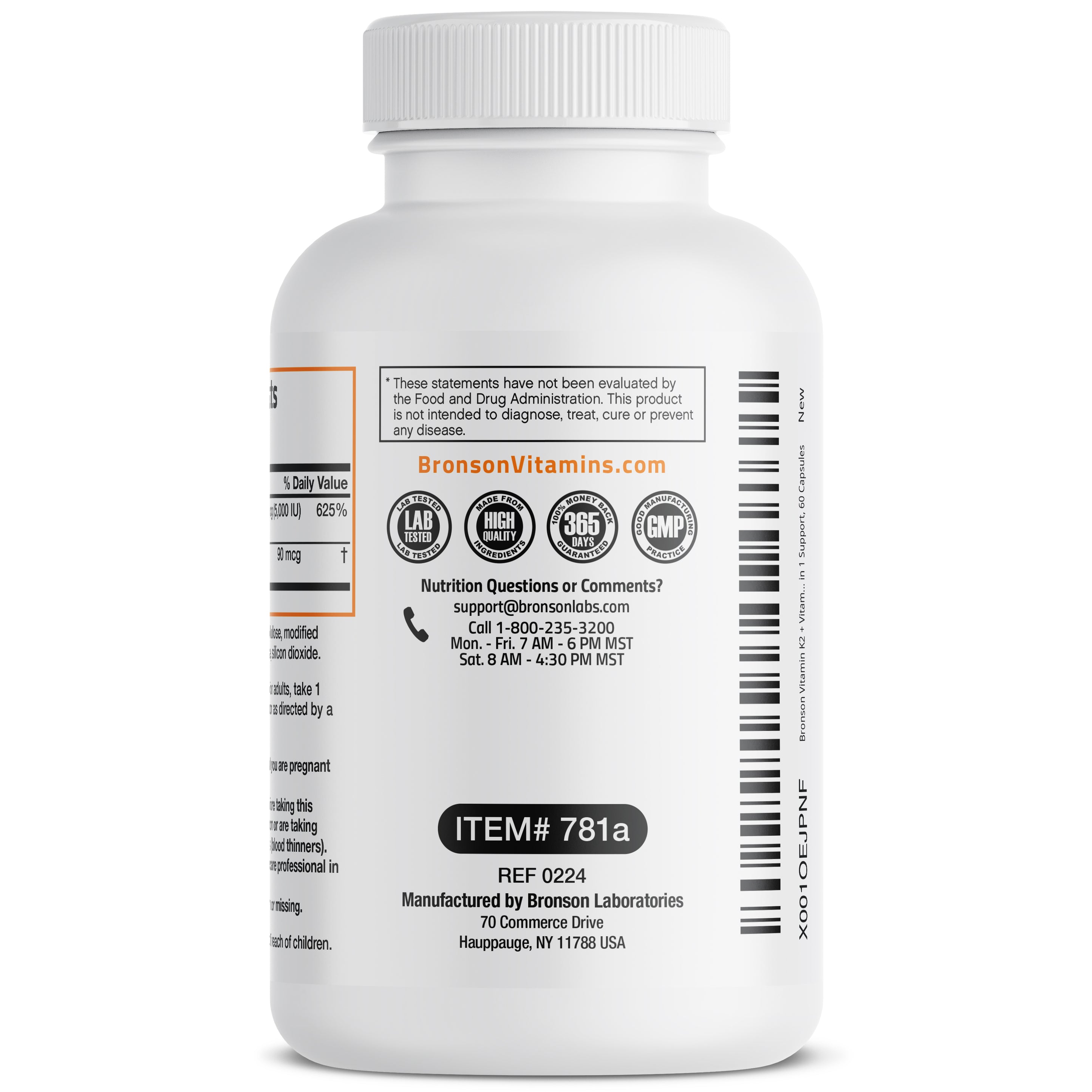 Vitamin K2 MK-7 Plus Vitamin D3 – Bronson Vitamins | Quality Vitamins ...