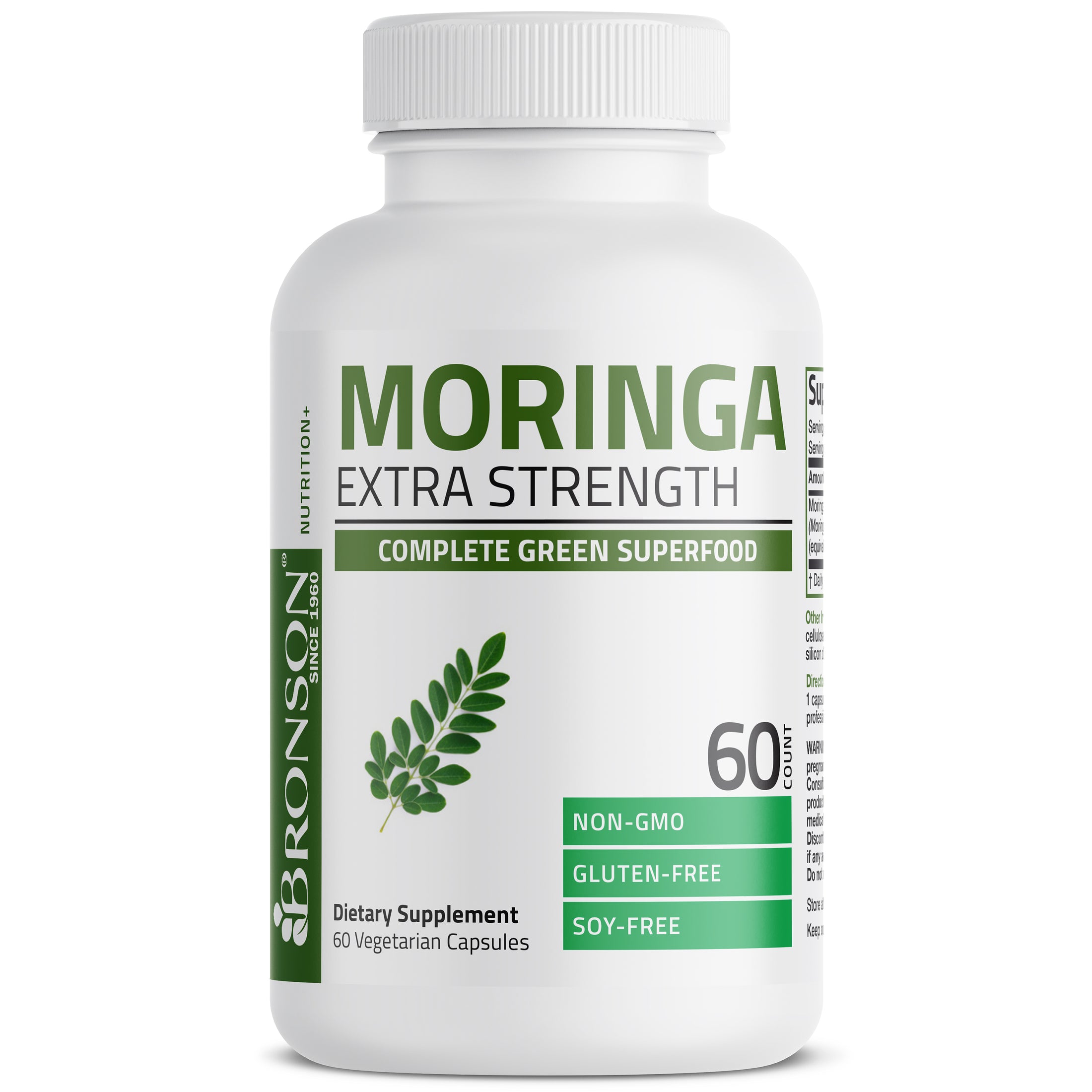 Moringa Oleifera Leaf Extract - 5,000 mg - 60 Vegetarian Capsules ...