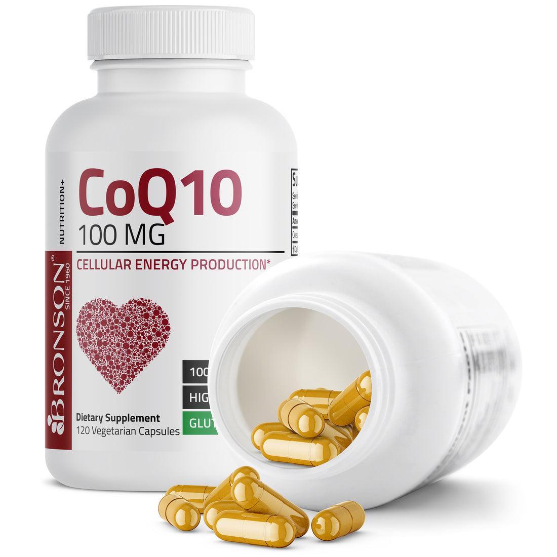 Bronson CoQ10 - 100 mg - 60 Vegetarian Capsules | Vitamins ...