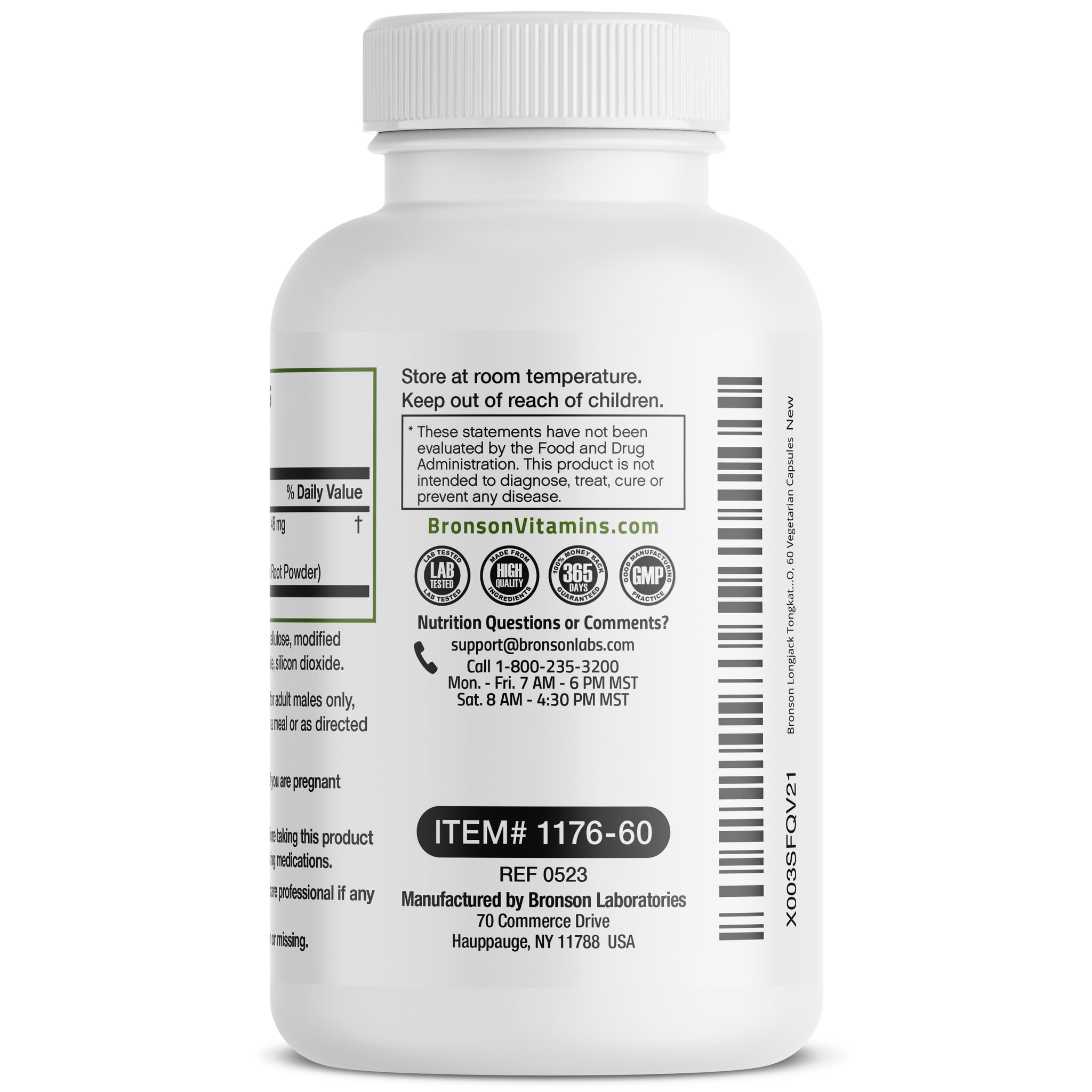 Longjack Tongkat Ali 1200mg - 120 Vegetarian Tablets | Herbs & Herbals ...