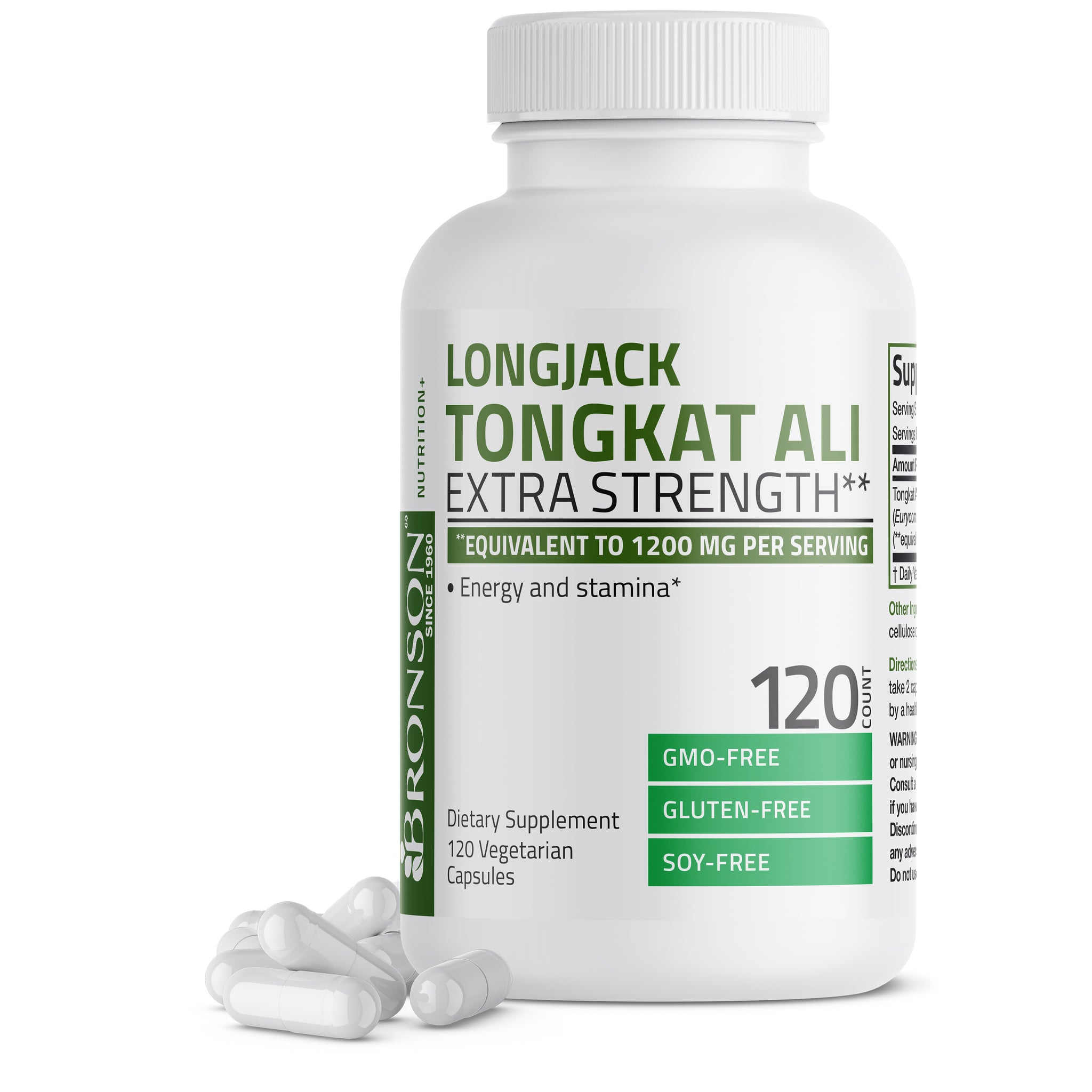 Longjack Tongkat Ali 1200mg - 120 Vegetarian Tablets | Herbs & Herbals ...