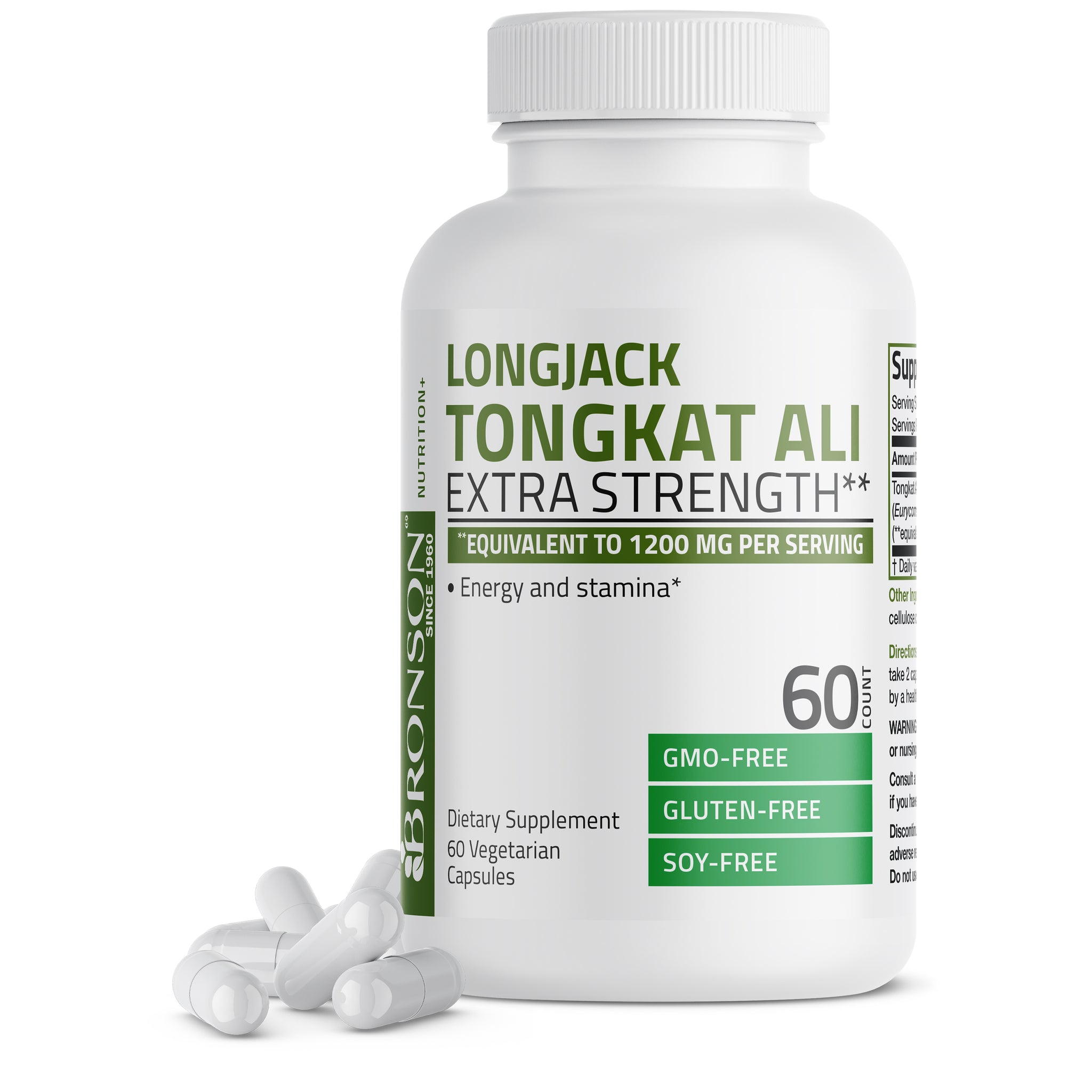 Longjack Tongkat Ali 1200mg - 120 Vegetarian Tablets | Herbs & Herbals ...