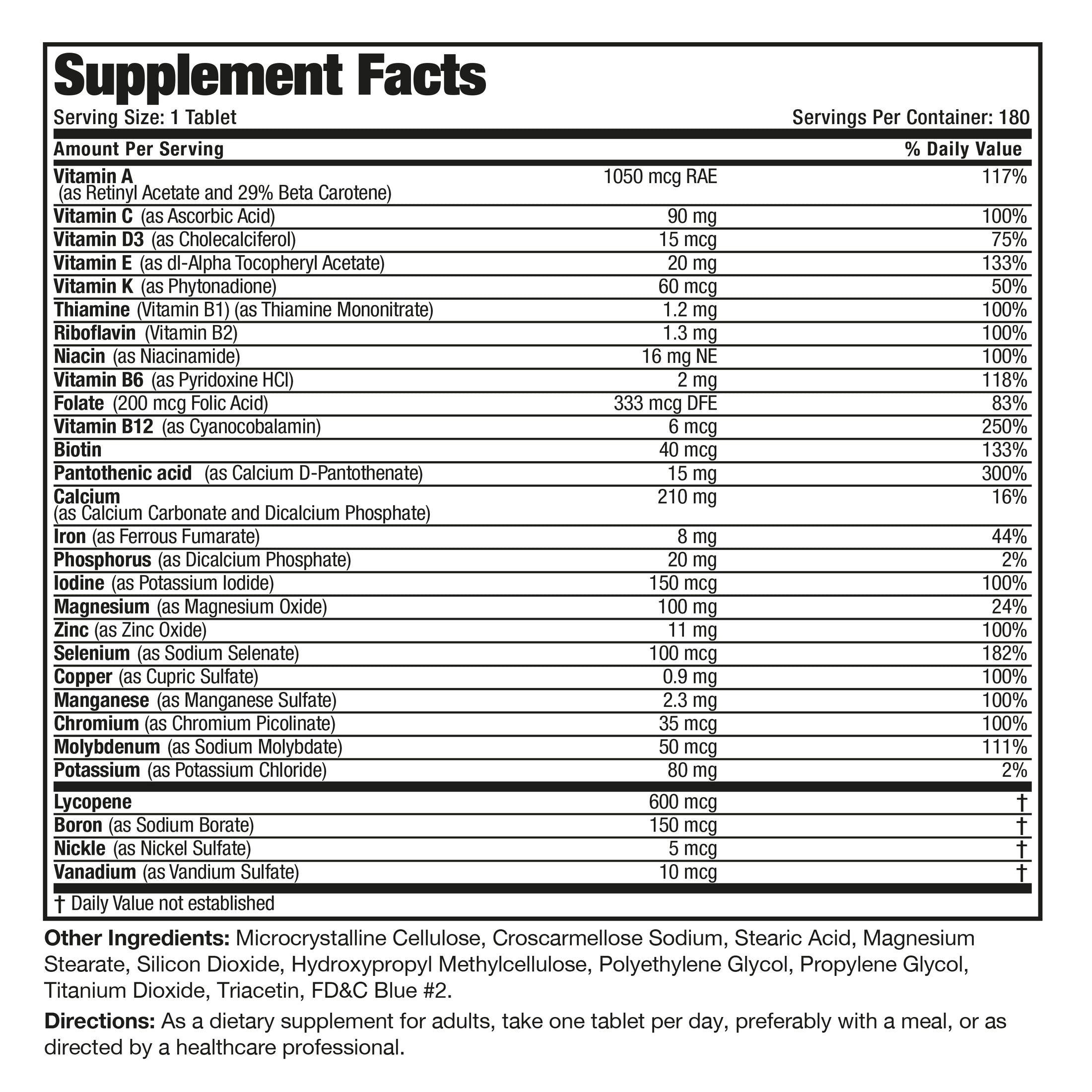 Bronson ONE Daily Men’s MultiVitamin | Multivitamins | Bronson Vitamins ...