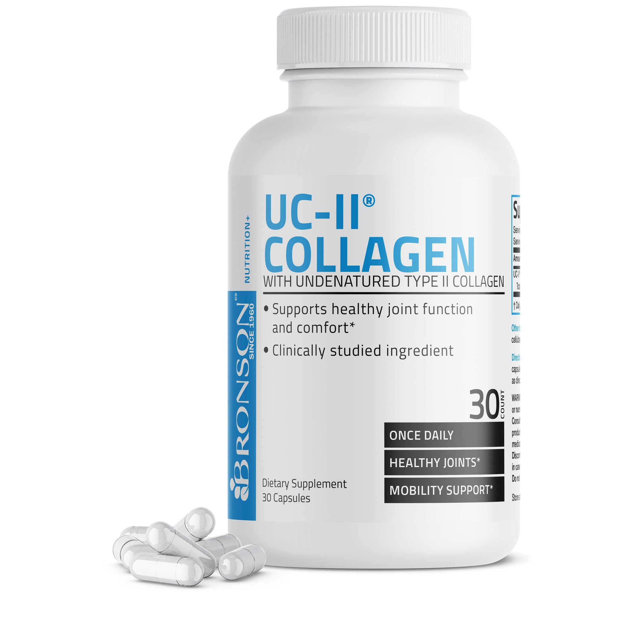 Bronson UC-II® Type II Collagen 30 Capsules | Joint Health Supplements ...