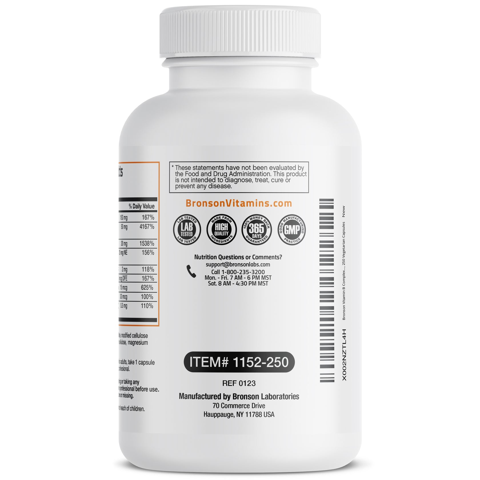 Vitamin B Complex with Vitamin C – bronsonlabs