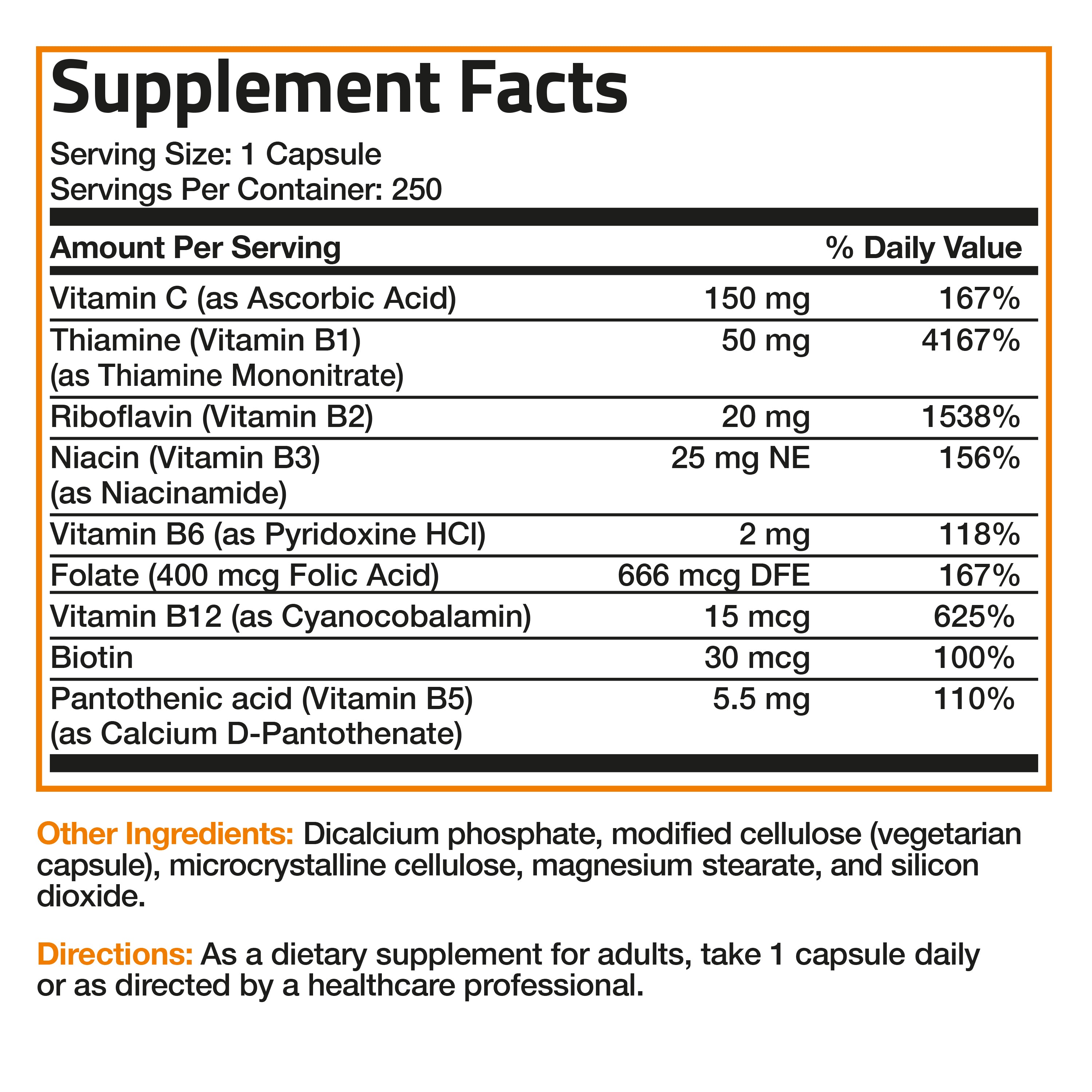 Vitamin B Complex with Vitamin C – bronsonlabs