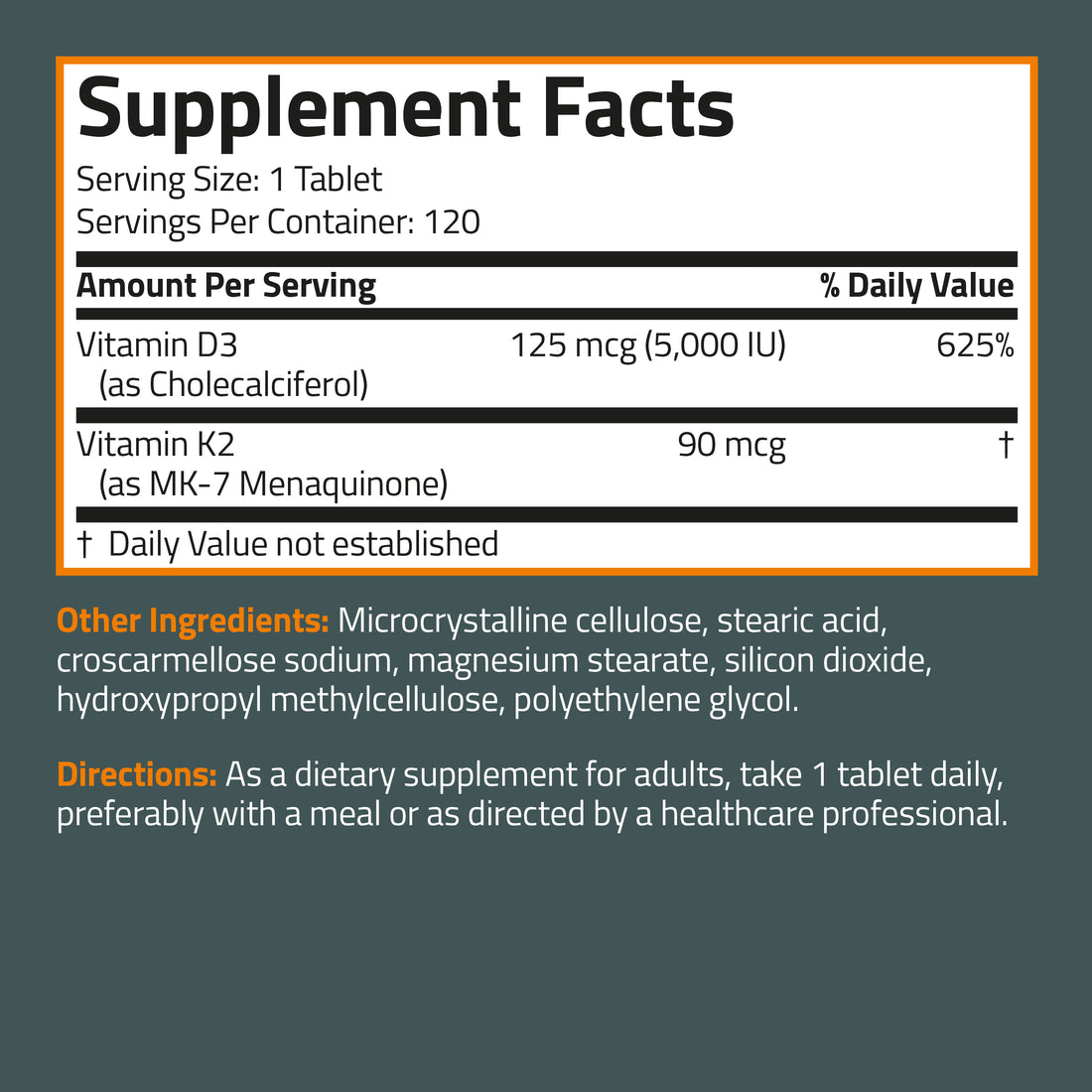 Vitamin K2 Plus D3 (MK7) – bronsonlabs