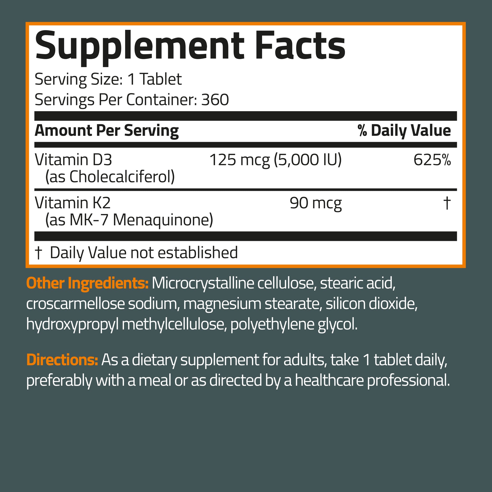 Vitamin K2 Plus D3 (MK7) – bronsonlabs