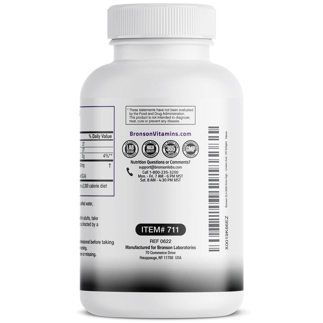 CLA 3000 Conjugated Linoleic Acid Extra High Potency - 3,000 mg ...