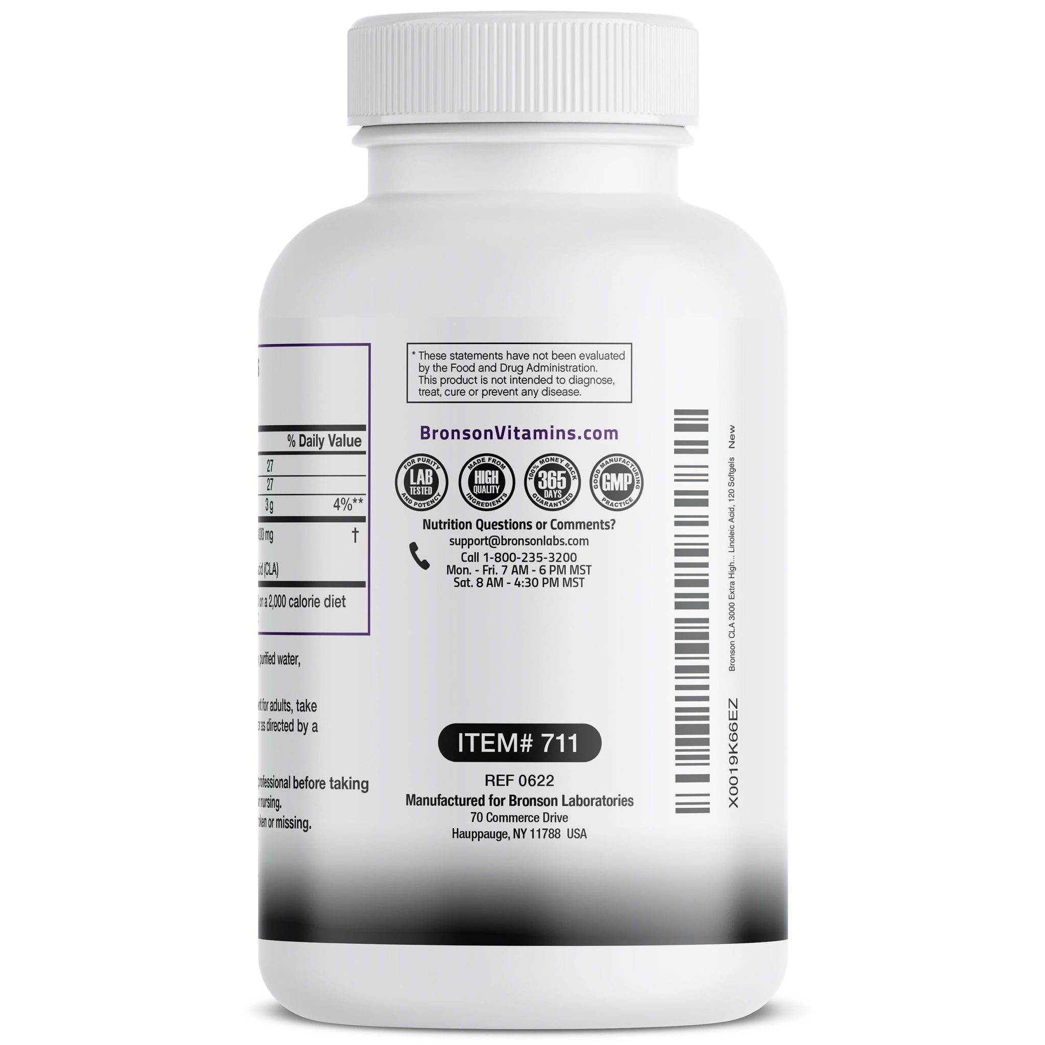 CLA 3000 Conjugated Linoleic Acid Extra High Potency - 3,000 mg ...