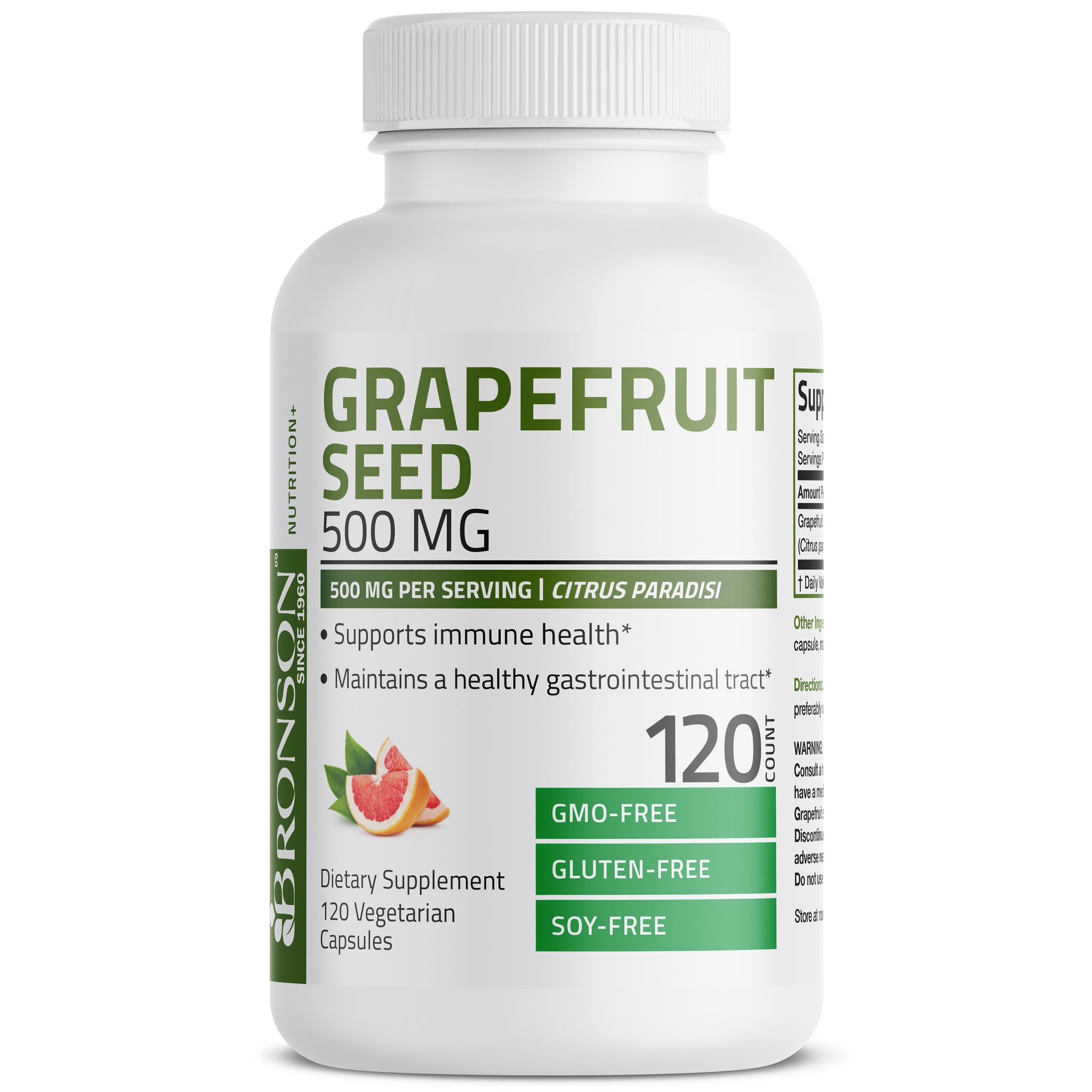 Grapefruit Seed 500 MG – Bronson Vitamins | Quality Vitamins and ...