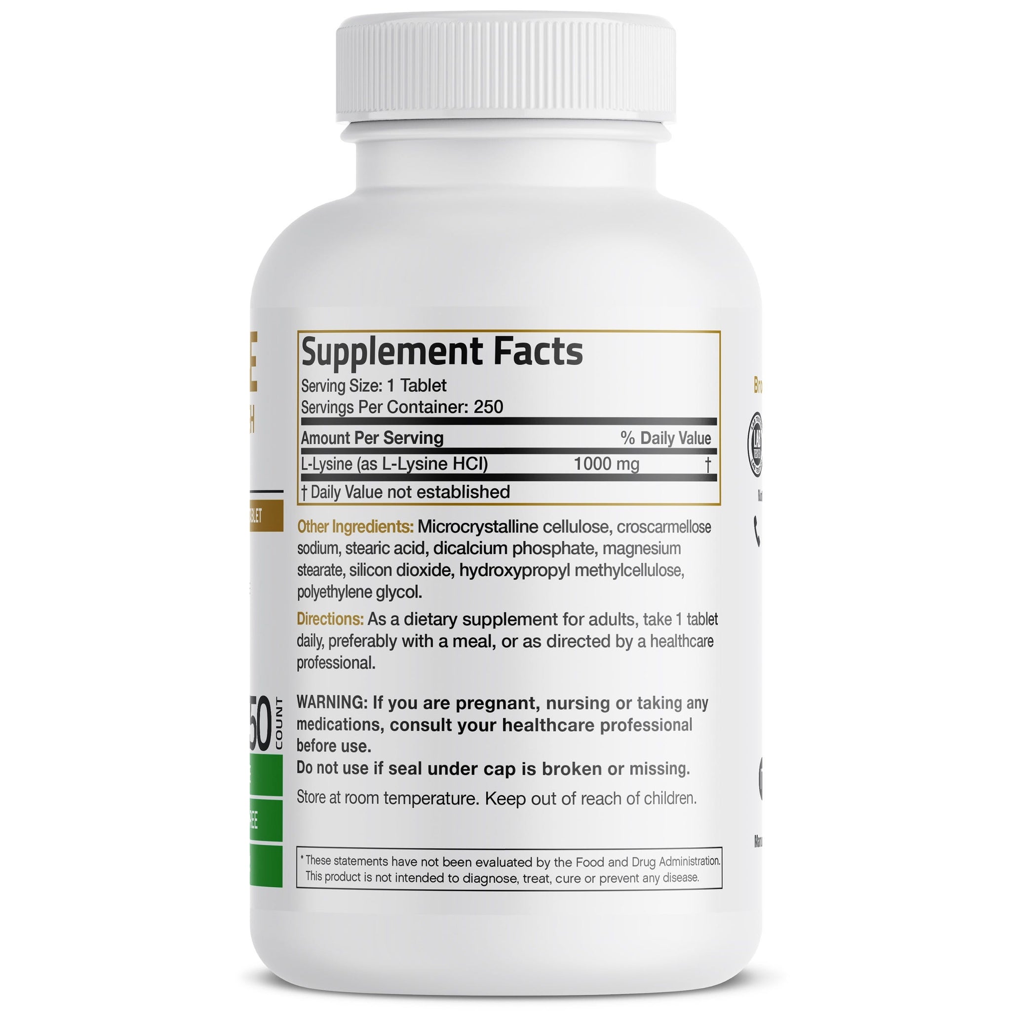 L-Lysine Extra Strength 1,000 MG – bronsonlabs