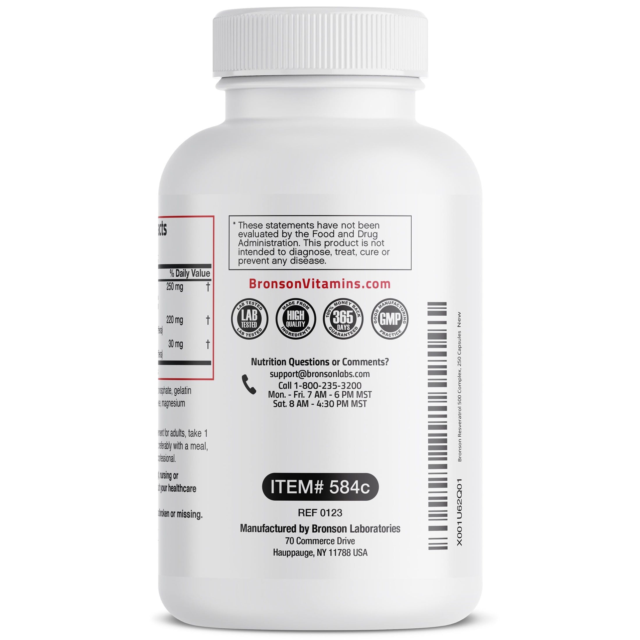 Resveratrol Complex - 500 mg - 60 Capsules | Vitamins & Supplements ...
