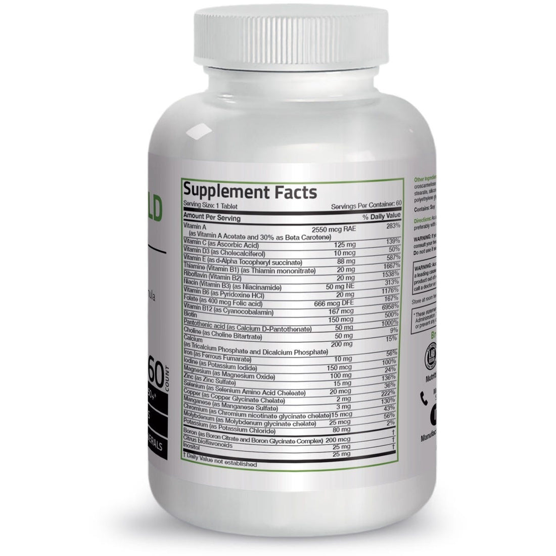 Bronson Advanced Mature Gold Multivitamin for Seniors | Vitamins ...