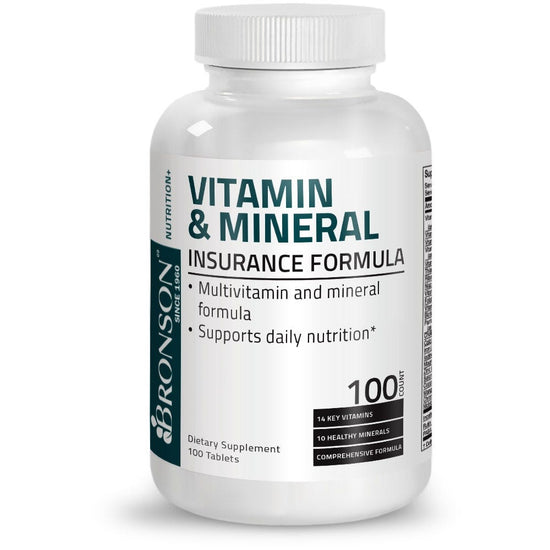 Vitamin & Mineral Insurance Formula - 100 Tablets | Vitamins ...