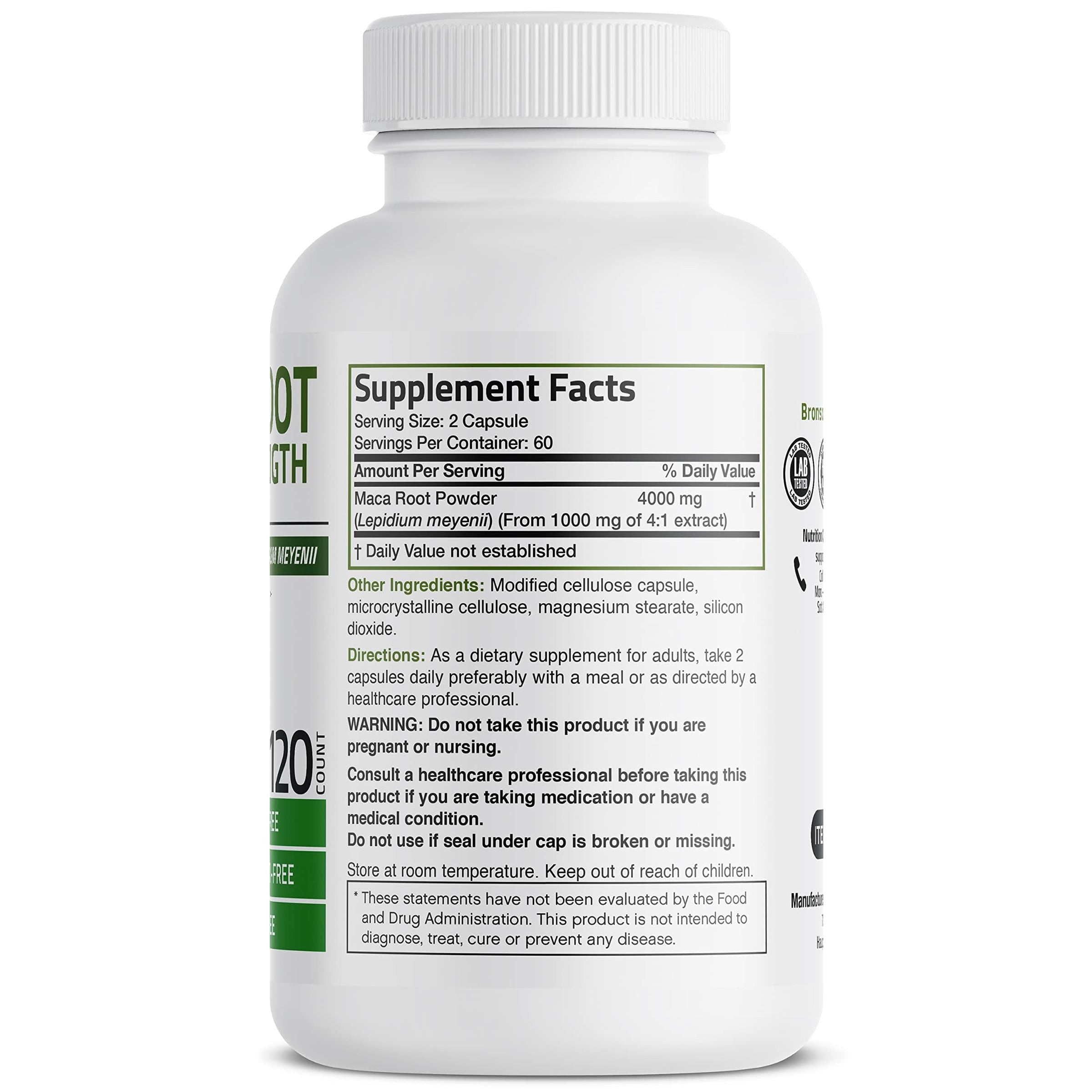 Maca Root Extra Strength 4000 MG per Serving – bronsonlabs