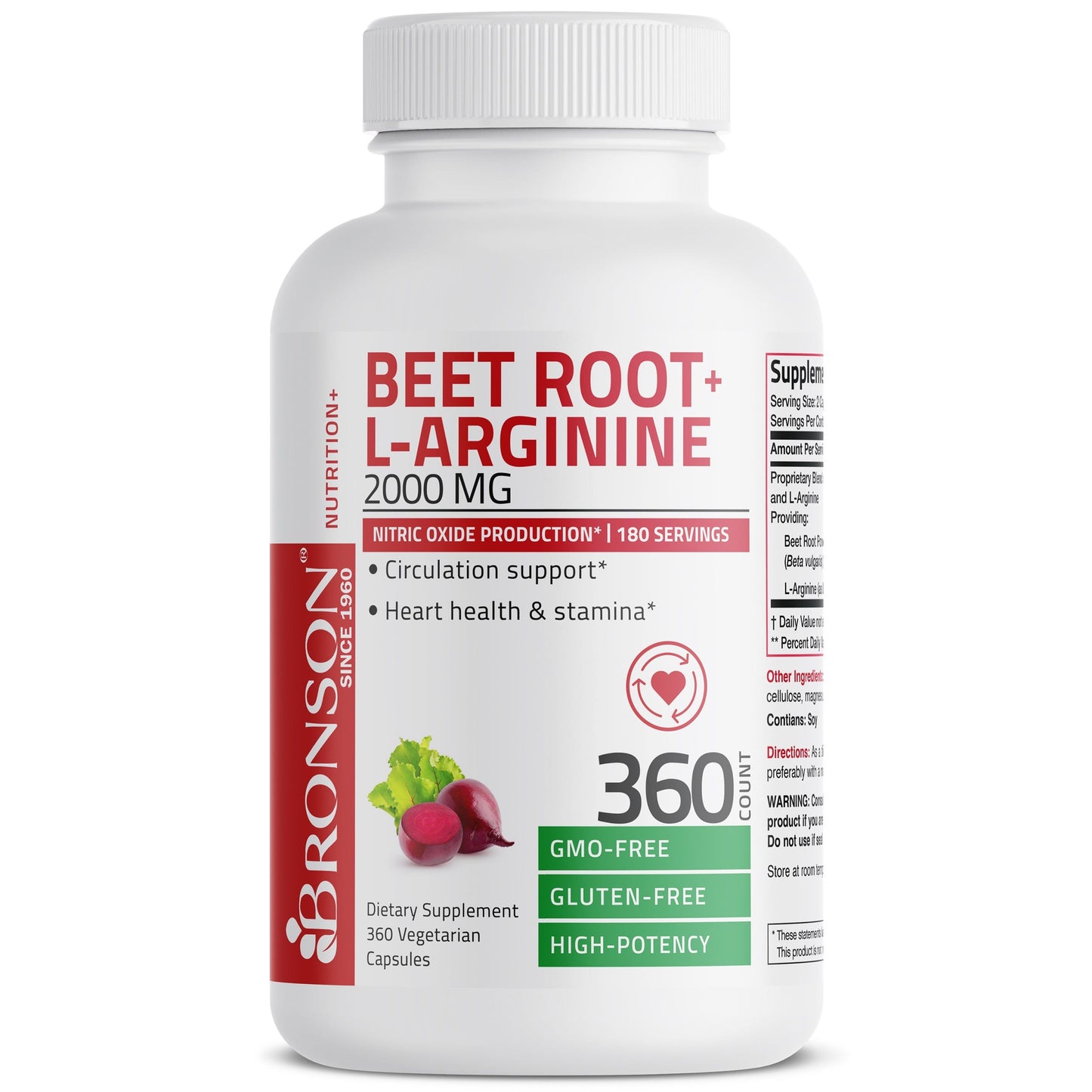 Beet Root + L-Arginine 2000 MG – bronsonlabs