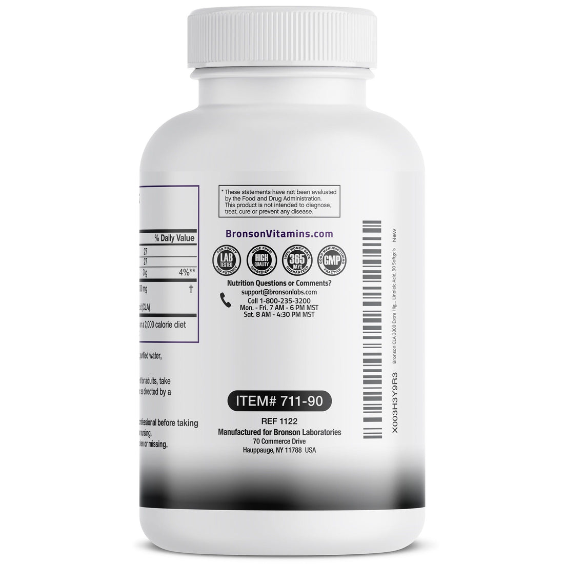 CLA 3000 Conjugated Linoleic Acid Extra High Potency - 3,000 mg ...