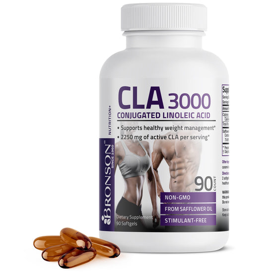 CLA 3000 Conjugated Linoleic Acid Extra High Potency - 3,000 mg ...