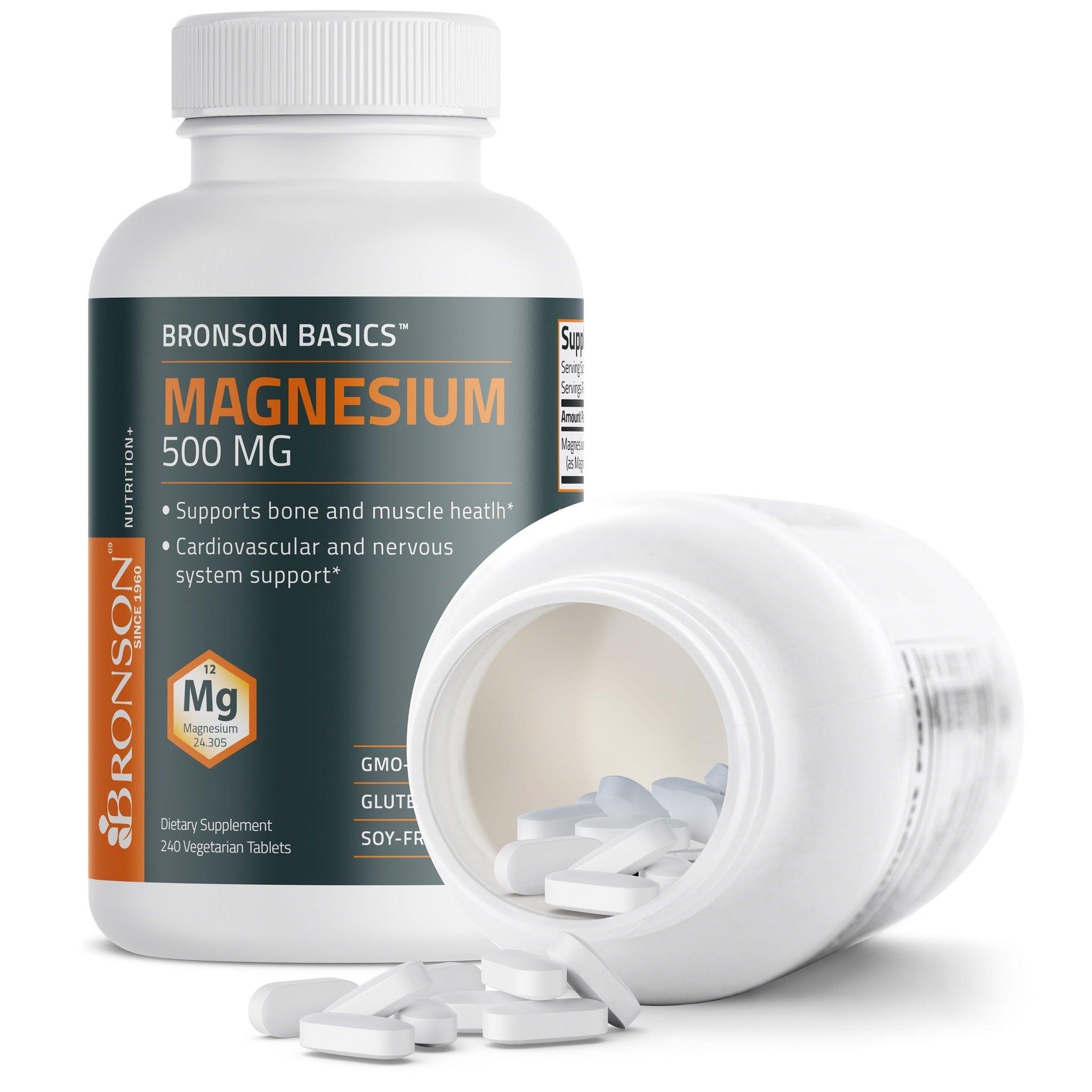 Magnesium 500 MG – Bronson Vitamins | Quality Vitamins and Supplements ...