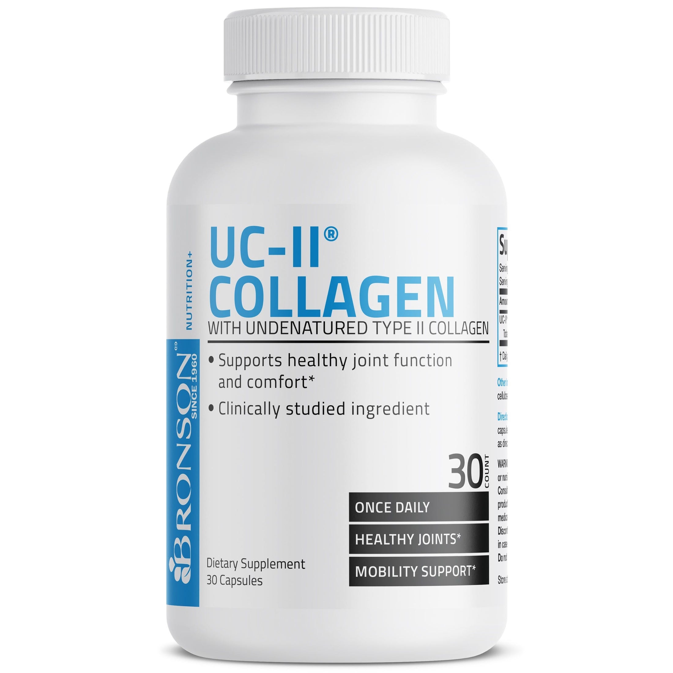 Bronson UC-II® Type II Collagen 30 Capsules | Joint Health Supplements ...