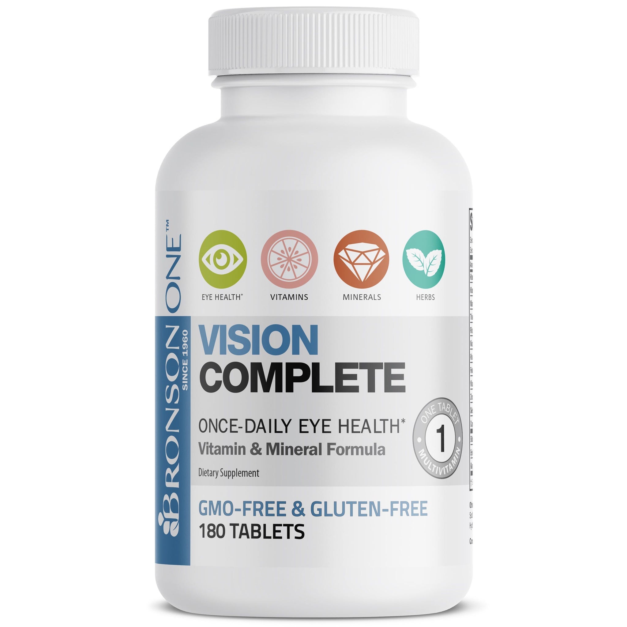 Bronson One™ Daily Vision Complete - 180 Tablets – Bronson Vitamins ...